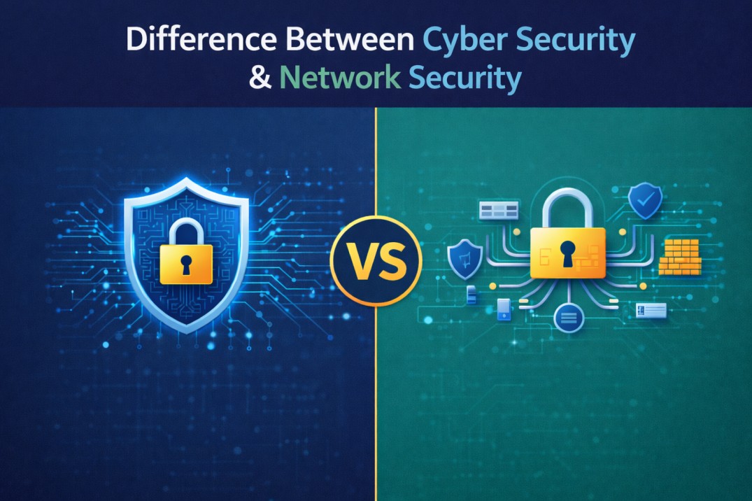 Difference Between Cyber Security & Network Security